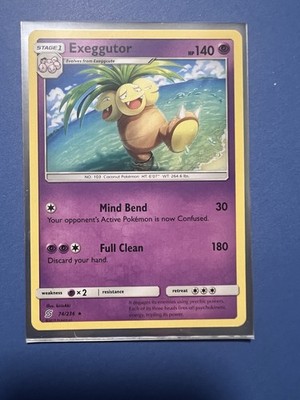 Exeggutor Stage 1 Rare HP 140 74/236 NM Pokemon Card Sun and Moon | eBay