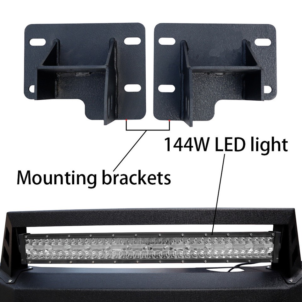 MST Front Bumper W/Winch Plate&LED Lights For 11-16 Ford F250-F550 ...