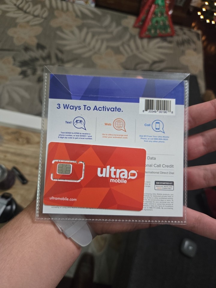 Ultra Mobile Prepaid 60$ Sim Card 4g USA Only Micro Nano And Regular ...
