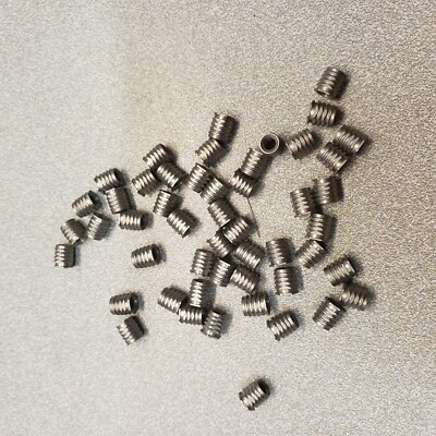 Stainless steel Hex Shape Press-in Inserts 6-32 Thread 3/16" hole D ...