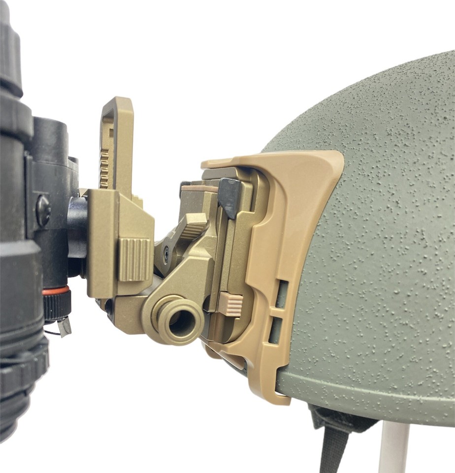 Coyote Brown Anodized Advanced Combat Helmet Night Vision NVG NOD Mount ...