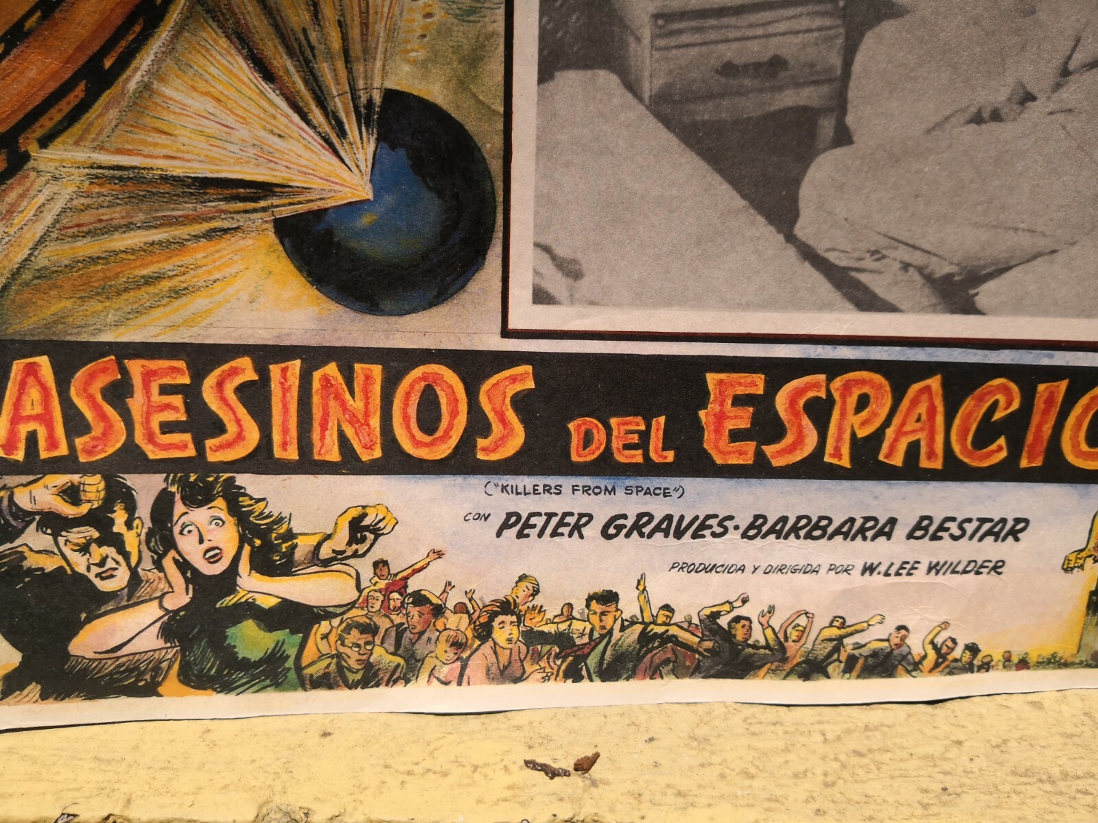 MEXICAN LOBBY CARD KILLERS FROM SPACE -PETER GRAVES-BARBARA BESTAR ...