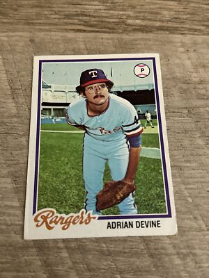 1978 Topps #92 Adrian Devine Texas Rangers | eBay