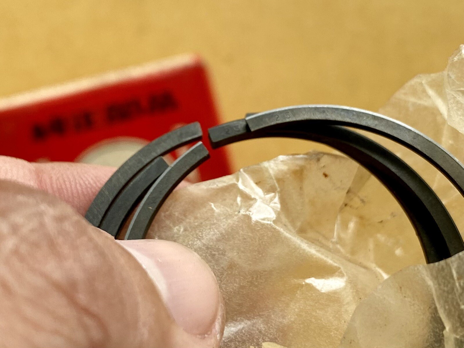 NOS HONDA C100 CA100 C102 C110 CA110 PISTON RING SET 0.25 GENUINE 13020 ...