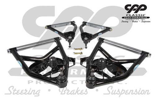 1973-87 CHEVY C10 TRUCK FRONT BLACK TUBULAR UPPER LOWER CONTROL ARMS ...