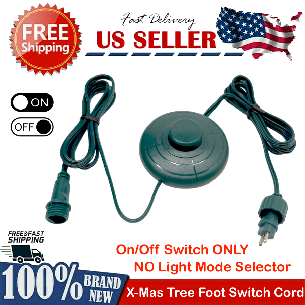 Power Cord On/Off Foot Switch NO LIGHT MODE CONTROL for Ting Shen TS ...