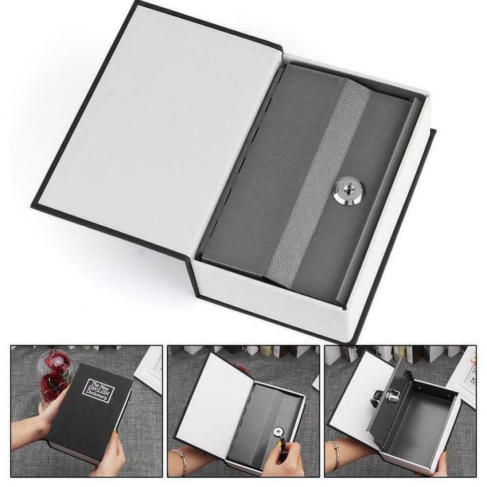 1pc Hidden Book Safe Lock Secret Security Money Hollow Book Wall Hide ...
