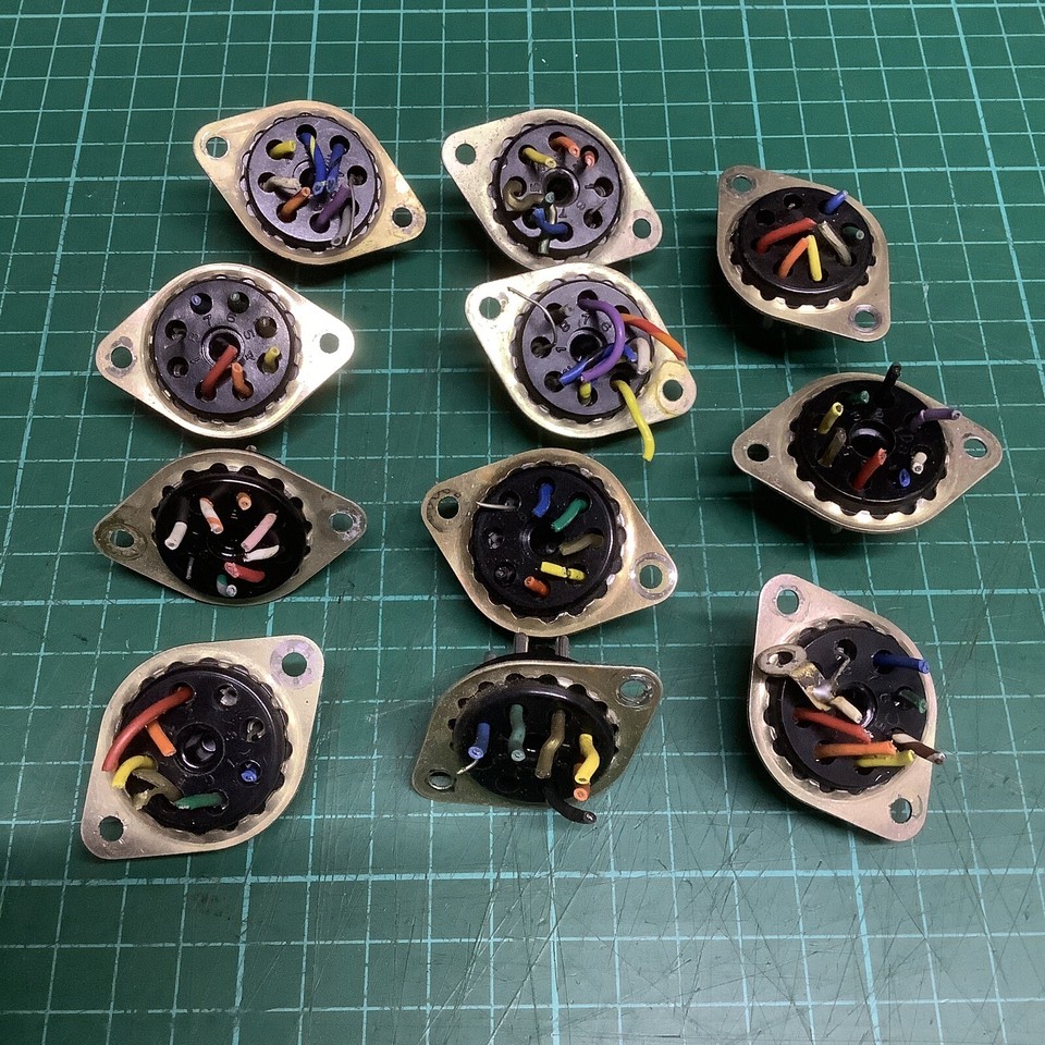 Vintage McMurdo 8 Pin Octal Plug Base - Black - British 1960's - 1 ...