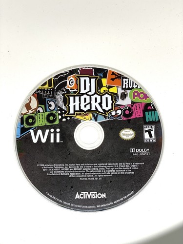 DJ Hero Nintendo Wii Video Game Disc Only Clean Tested!! | eBay