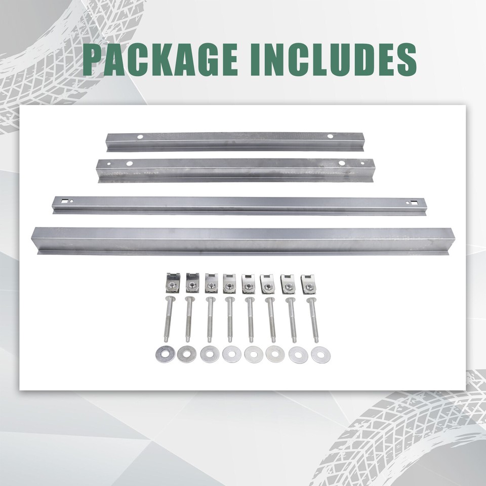 4x Truck Bed Support Rails For 99-17 Ford Super Duty F250 F350 8ft Bed ...