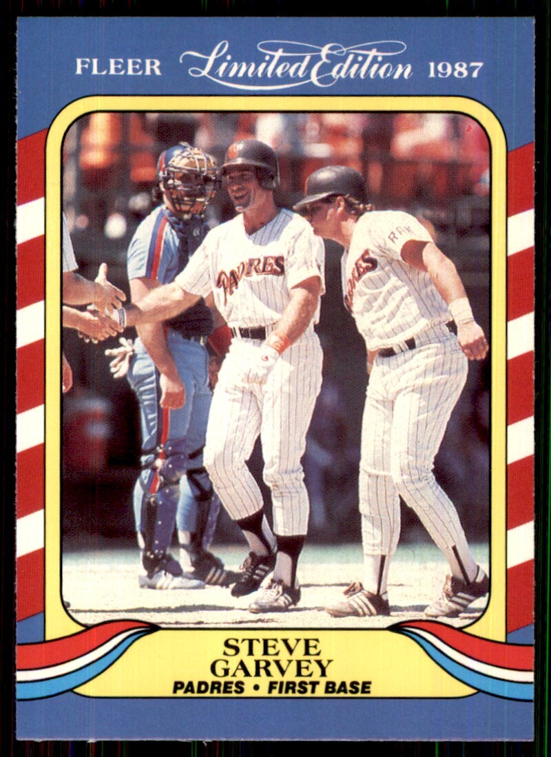 1987 Fleer Baseball's Best Sluggers vs Pitchers Steve Garvey San Diego ...