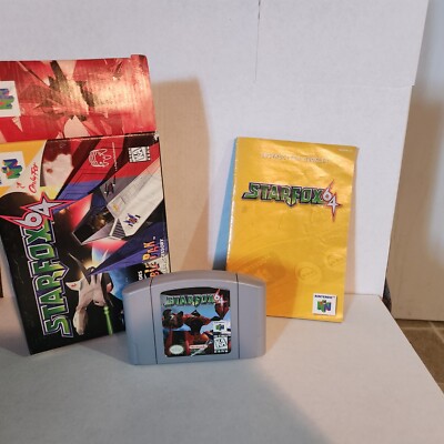 nintendo N64 starfox 64 authentic in box | eBay