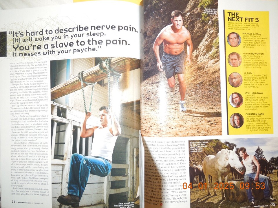 GEORGE EADS mens fitness GEORGE St-PIERRE apologize ohno WADE Allison ...