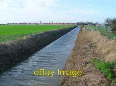 Photo 6x4 The Burstwick Drain Hedon From the disused railway line ...