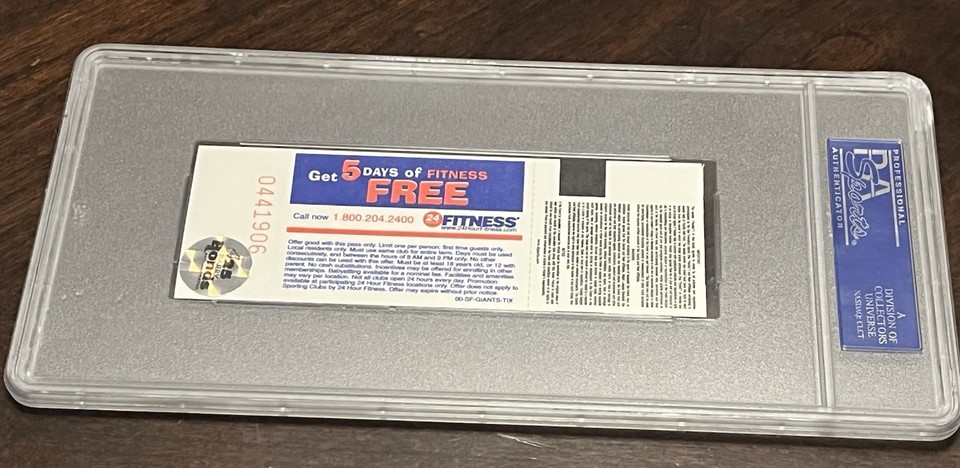 Barry Bonds 500th Home Run Signed Full Ticket PSA 8!!! | eBay