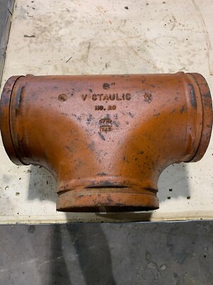 NEW VICTAULIC STYLE 20 TEE 6" PIPE FITTING | eBay