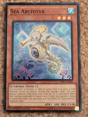 Yugioh: Sea Archiver - SDPL-EN003 - Super Rare - 1st Edition - NM | eBay