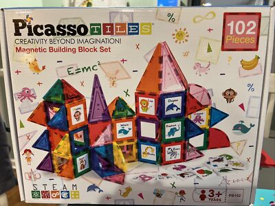 PICASSO TILE Magnetic Tiles Building Block Set 102 pieces, Brand new | eBay