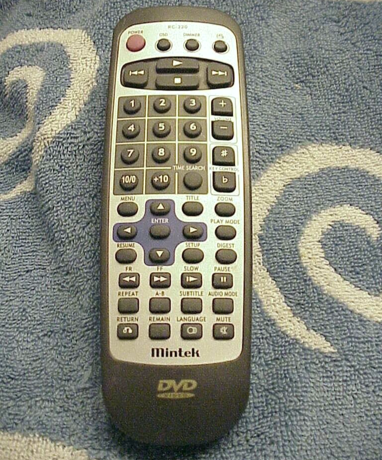 MINTEK RC-320 For DVD1500, DVD2110, DVD3610, DMA8700, DVD2580, DVD1600 ...