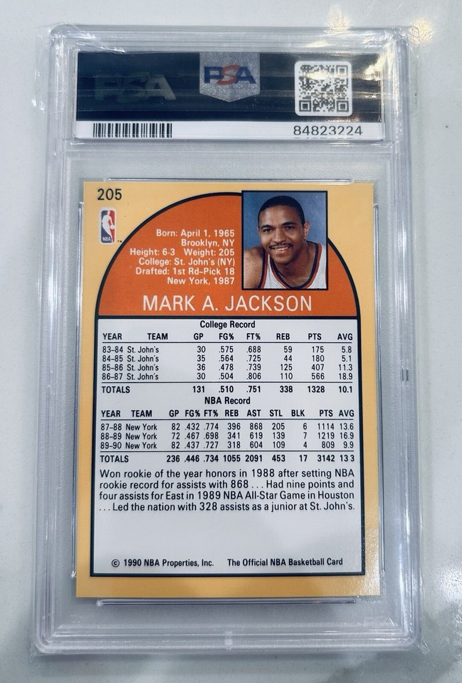 1990 Hoops Mark Jackson #205 PSA 97 (Menendez Brothers) Super Rare Card ...
