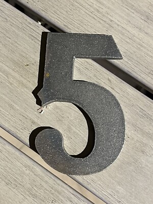 Cast Iron Western Number 5 Sign Rustic 4” tall Alphabet | eBay