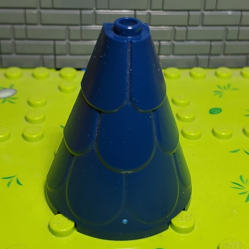 Lego 35563 Tower Roof 2x4x4 Half Cone Shaped with Roof Tiles Dark Blue ...