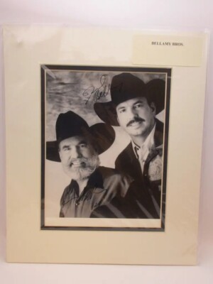 The Bellamy Brothers Signed Autograph 8x10 Double Matted Photo JSA ...