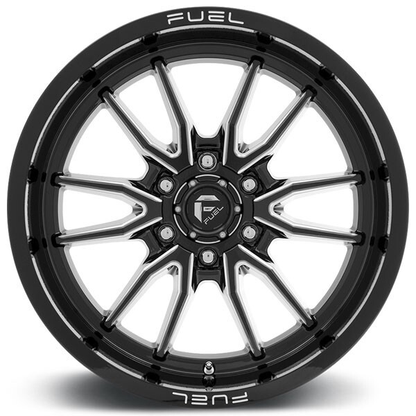 17" Fuel Wheels D761 Clash 6 Gloss Black Milled Off-Road Rims(4pcs) | eBay