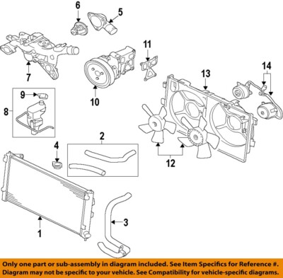 MITSUBISHI OEM 08-15 Lancer,Outlander Cooling Cooling Fan-Shroud ...