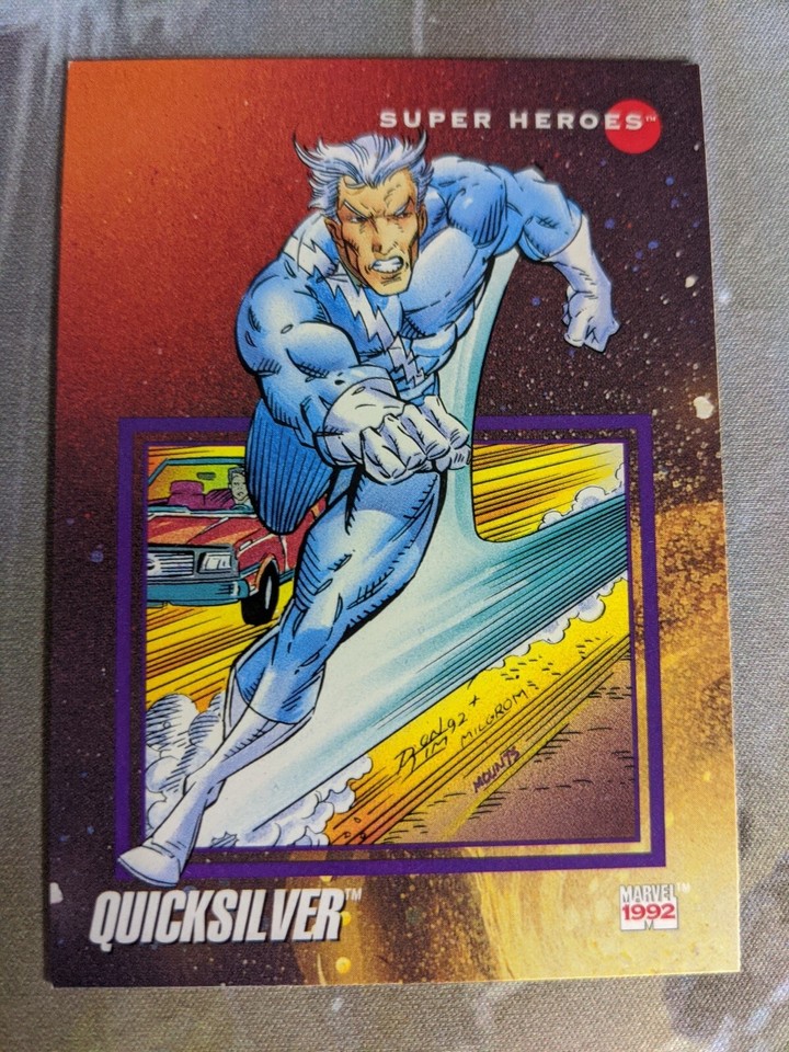 Marvel 1992 - Quicksilver #7 - Impel Marvel Universe Series 3 Trading ...