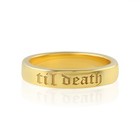 Til Death Ring - 5mm Wide Til Death Band - Personalized Engraving Ring ...