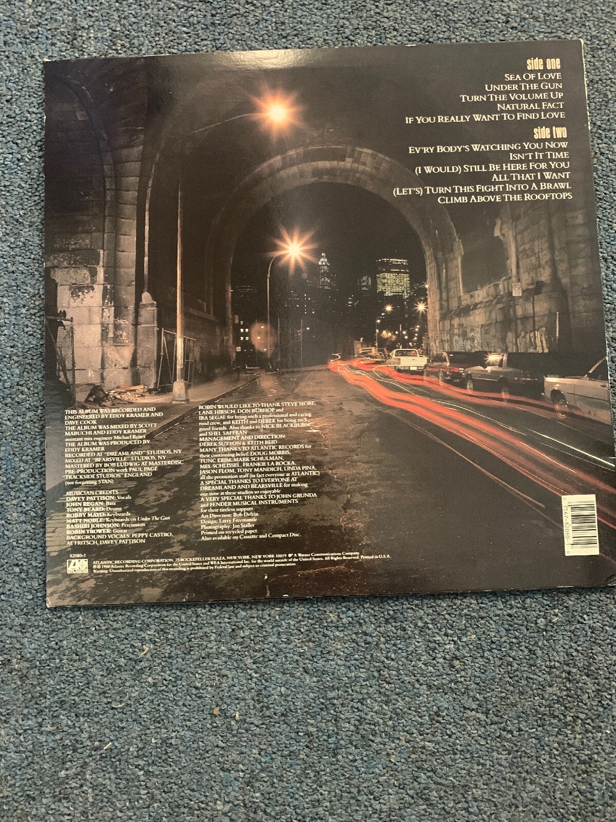 Robin Trower Autographed Vinyl Cover Album In The Line Of Fire Rare ...