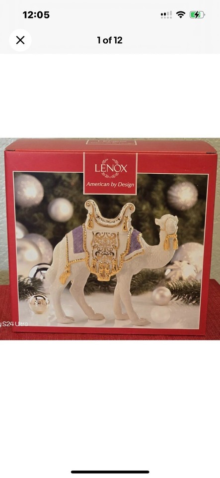 Lenox First Blessing Nativity Purple Camel-NIB | eBay
