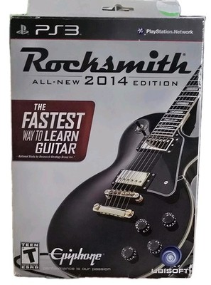 PS3 Rocksmith 2014 Edition Complete with Guitar Cable Sony PlayStation ...