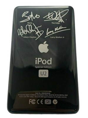 New Black U2 Edition iPod Classic 5th 6th 7th Thin Back Bottom Rear ...