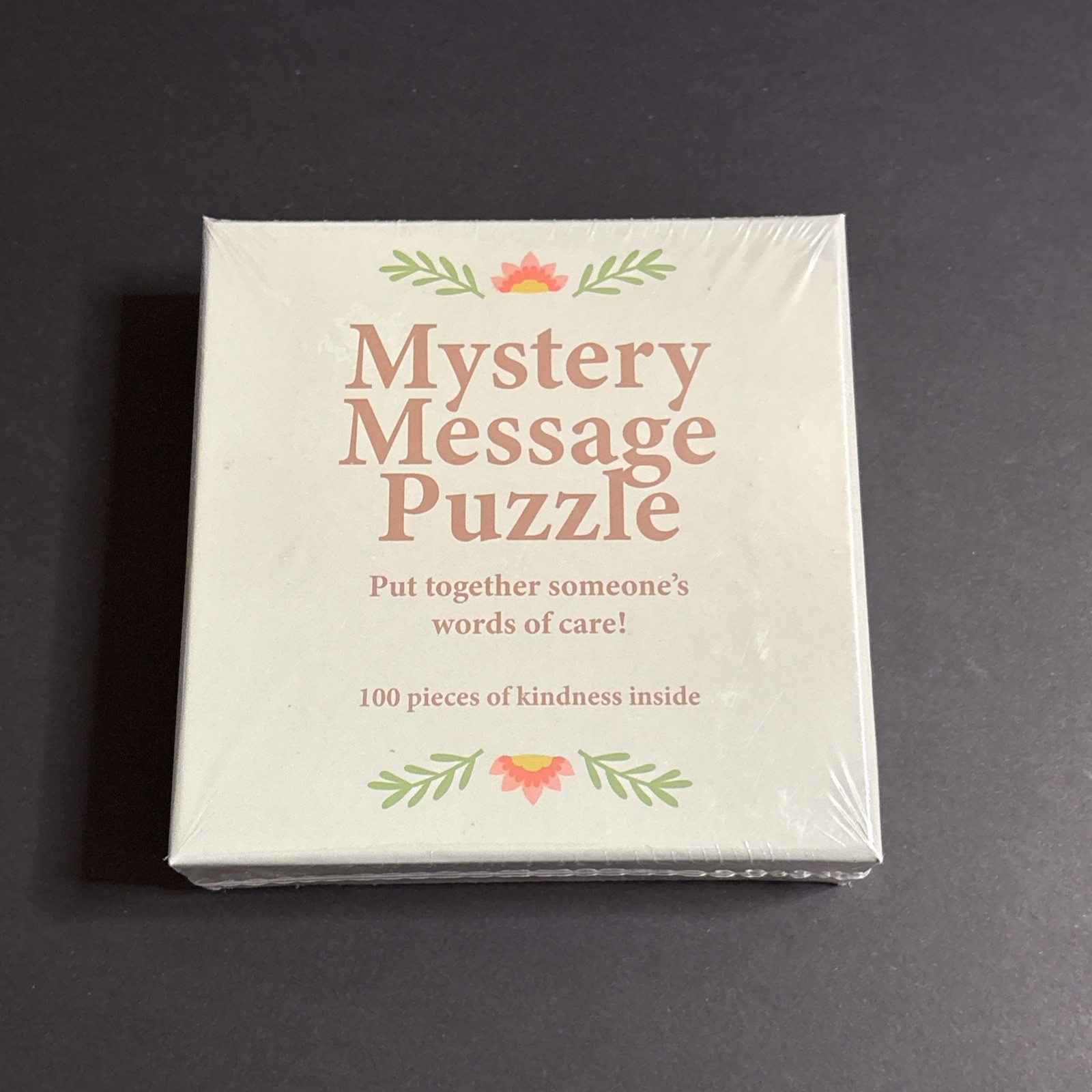Mystery Message Puzzle 100 pc "Put Together Someone's words of care ...