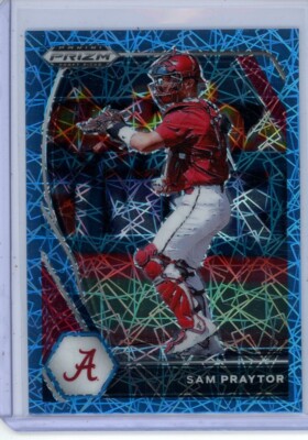 2021 Panini Prizm Draft Picks Prizm Carolina Blue Velocity Sam Praytor ...