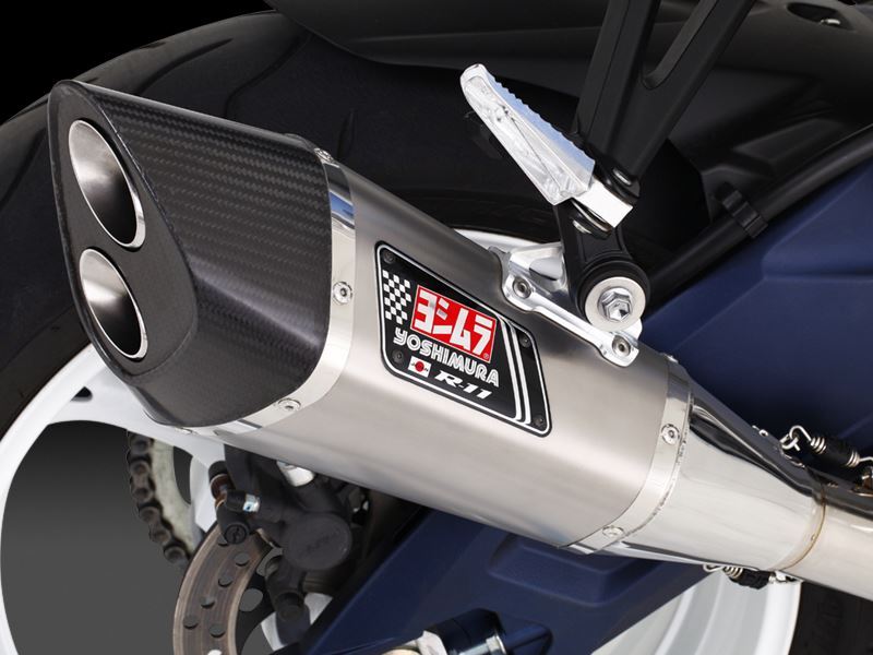 Yoshimura Dual Exhaust Tip Yoshimura BUILDER SERIES TRI OVAL DUAL TIP