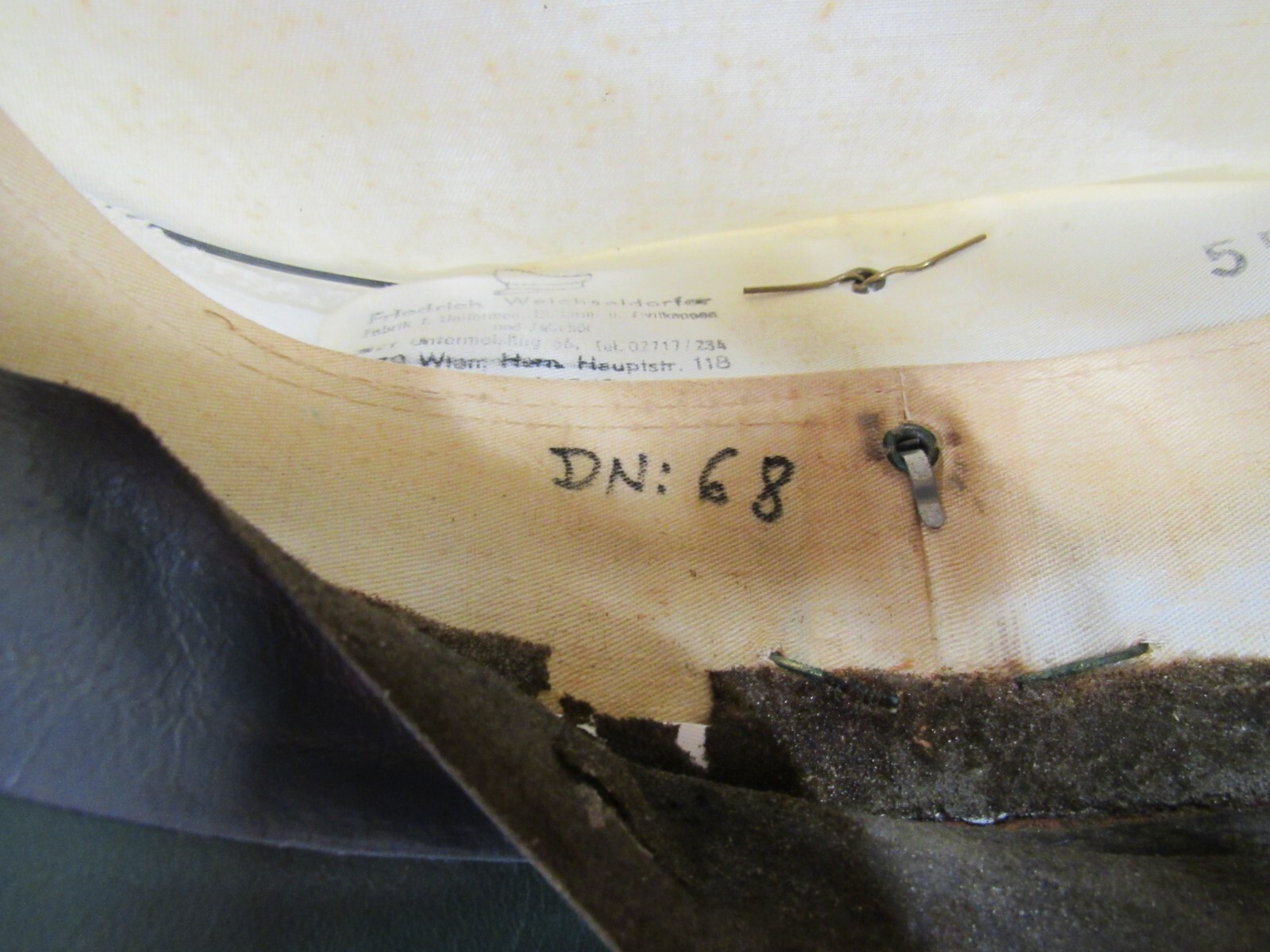 Vintage Austrian Police Uniform Visor Hat Cap White w Hat Badge ...