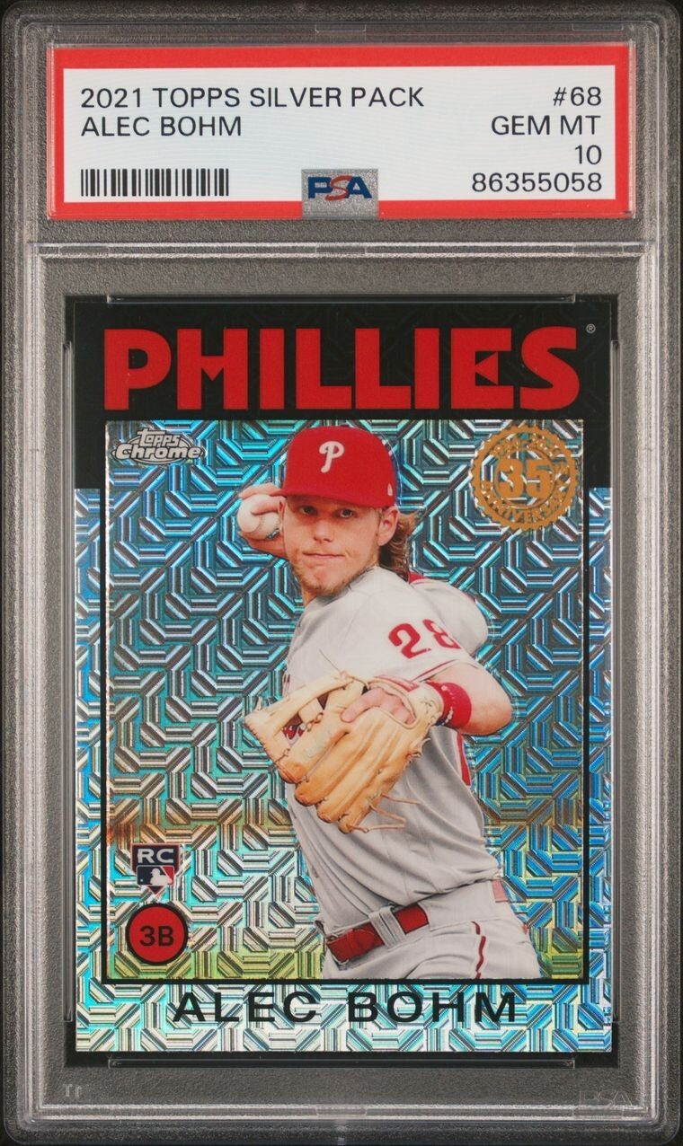 2021 Topps Silver Pack Alec Bohm Phillies RC Rookie #68 PSA 10 | eBay