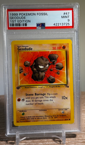 1999 POKEMON FOSSIL 1ST EDITION #47 GEODUDE PSA 9 | eBay