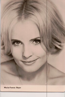 Vintage RPPC Postcard Marie-France Boyer French actress, singer ...