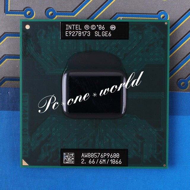 Intel Core 2 Duo P9600 2.66 GHz Dual-Core (AW80576SH0676MG) Processor ...