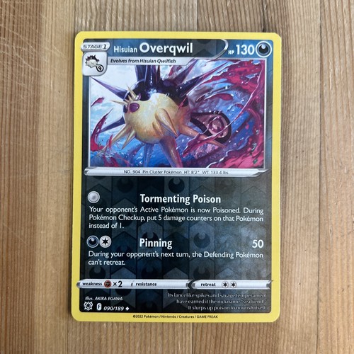 Pokémon TCG Hisuian Overqwil Sword & Shield - Astral Radiance 090/189 ...