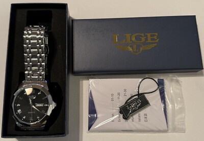 Men’s Watch, Lige Dream Model, Quartz Stainless Steel, Open Box, Nice ...