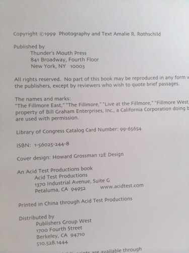 Live at the Fillmore East : A Photographic Memoir by Amalie R ...