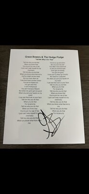 Grace Bowers & The Hodge Podge “Tell Me Why U Do That” Autographed ...