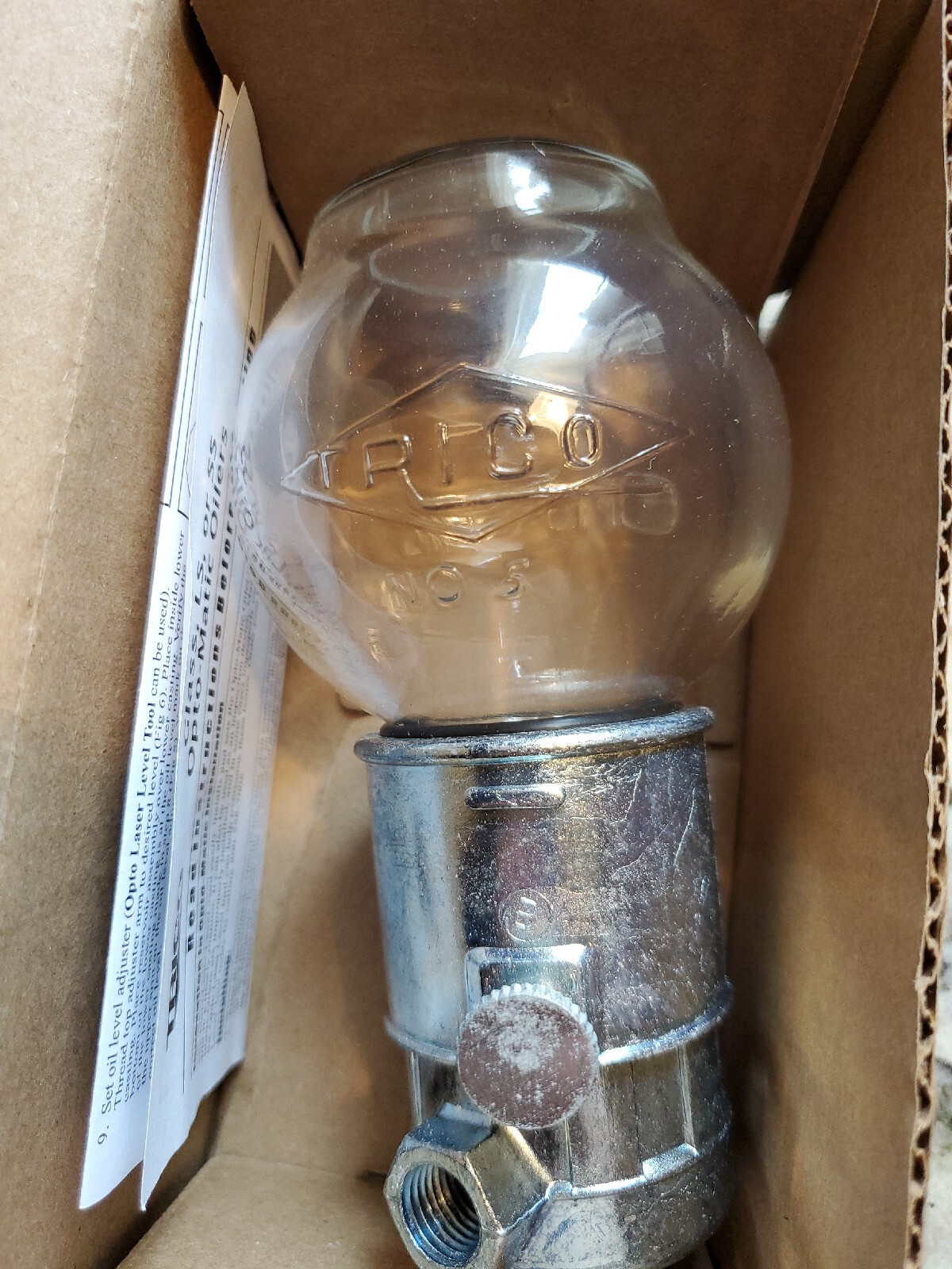 Trico 8 Oz Glass OPTOMATIC Constant Level Oiler 30005 for sale online ...