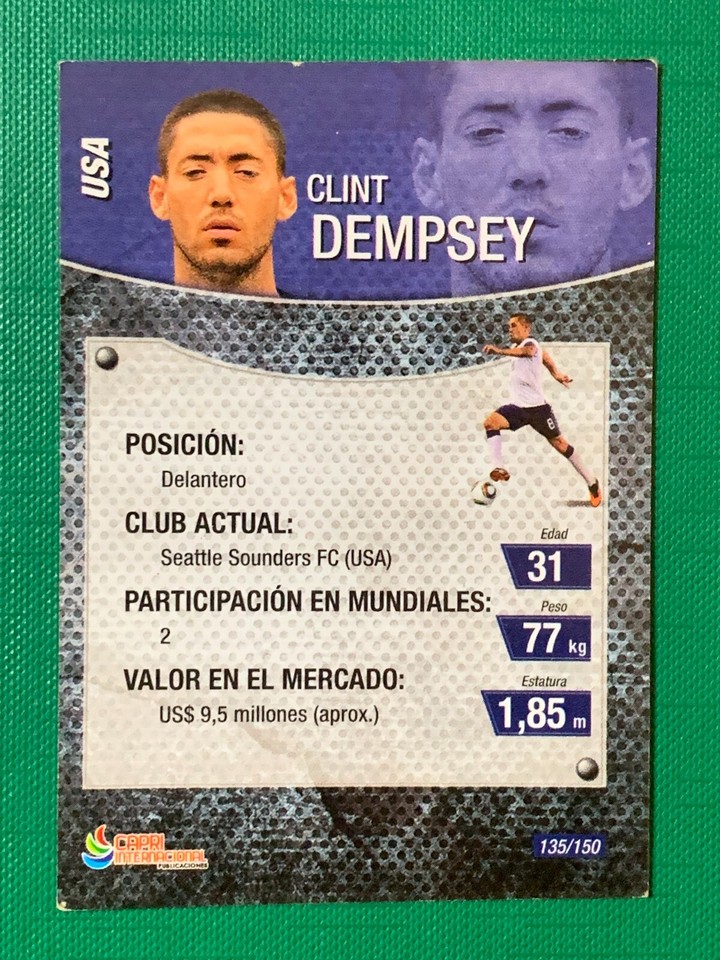 BRAZIL 2014 #135 CLINT DEMPSEY CARD FIFA WORLD CUP 2014, South America ...
