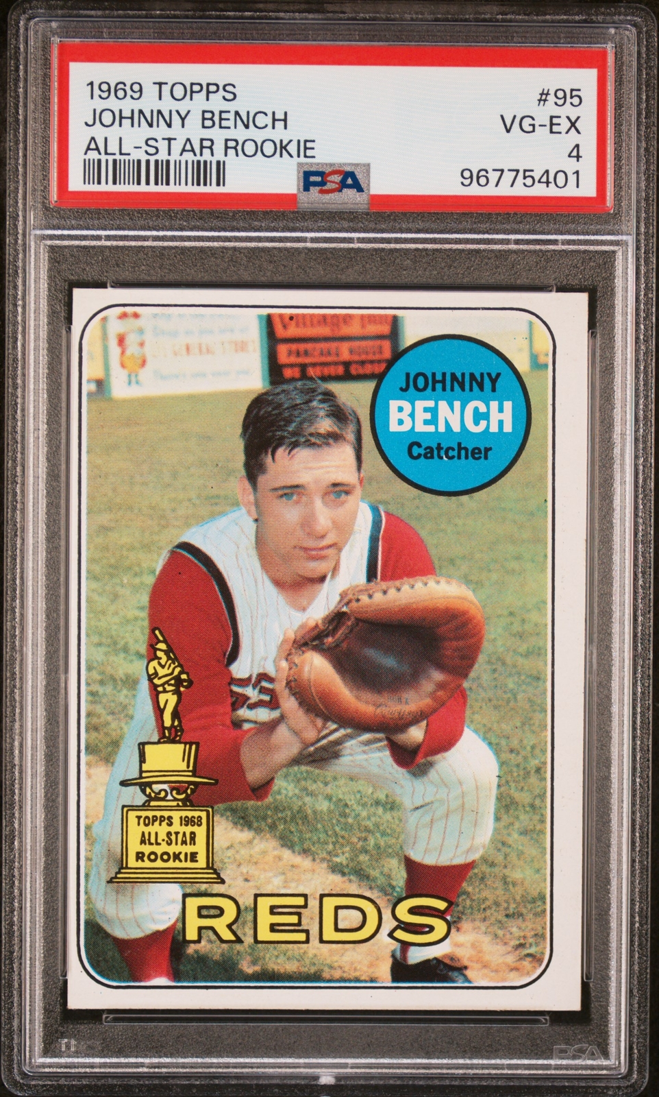 1969 TOPPS ALL-STAR ROOKIE #95 JOHNNY BENCH ROOKIE RC PSA 4 | eBay